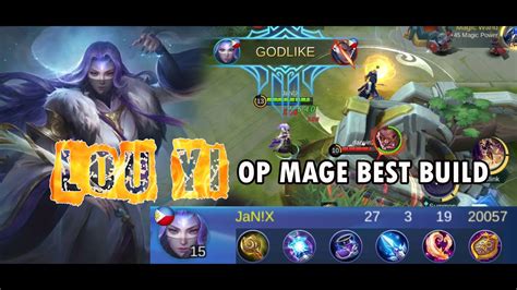Lou Yi Best Build Top 1 Lou Yi Build Mobile Legends Youtube