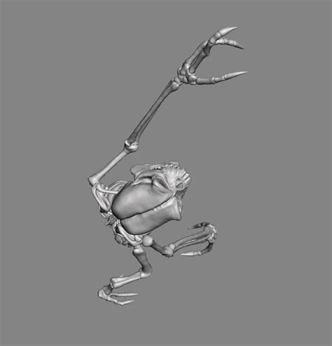 💀 Gremlins 2 Skeleton Melting Pose・ Stl File For 3d Printing・cults
