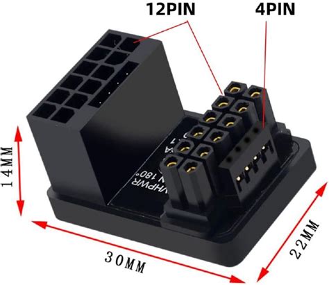 Xiwai PCI E 5 0 Power Modular Adapter 16 Pin 12 4 Male To Female