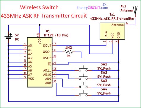How To Use 433mhz Rf Transmitter And Receiver