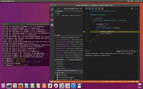 Setup ASP NET Core debugging on Ubuntu Marcin Zabłocki blog