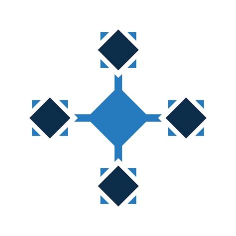 차이 상호 운용성 아이콘 프리미엄 벡터