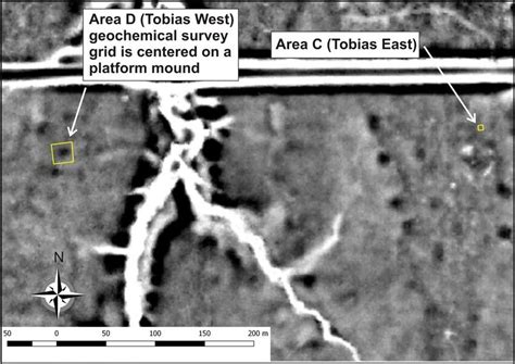 The Locations Of Geochemical Survey Grids Area C And Area D Are Plotted