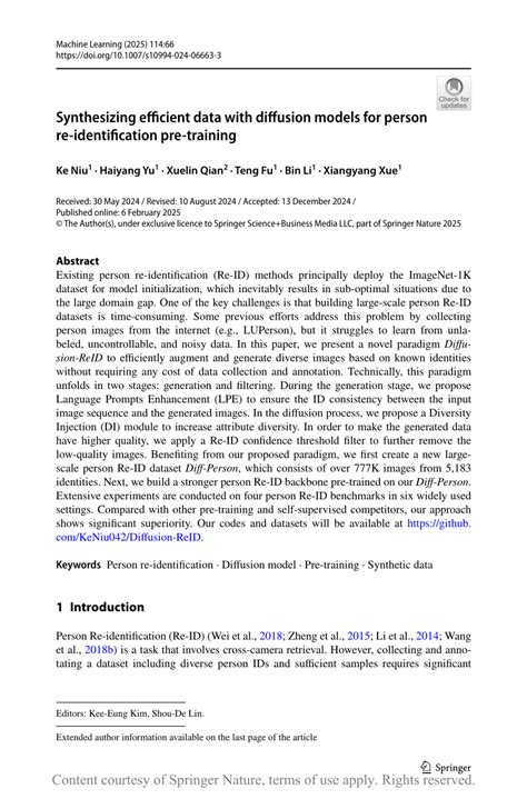Synthesizing Efficient Data With Diffusion Models For Person Re Identification Pre Training