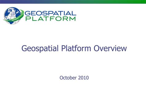 Ppt Federal Geospatial Platform Revolutionizing Data Management