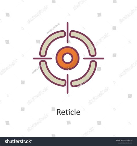 Reticle Vector Filled Outline Icon Design Stock Vector Royalty Free