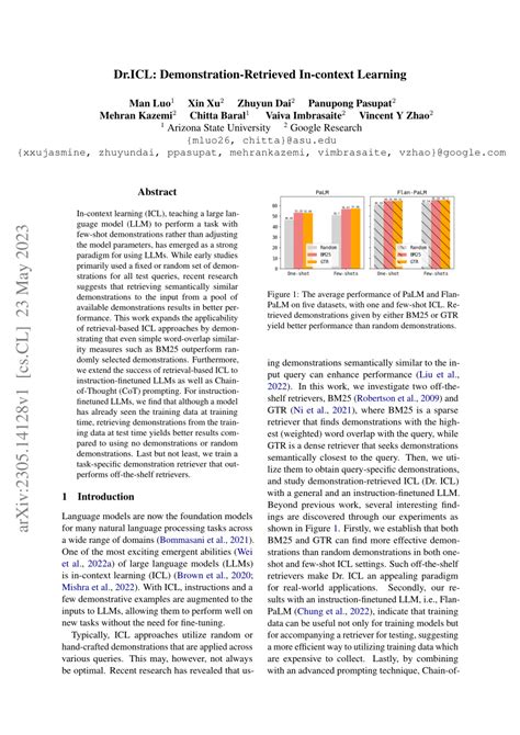 Pdf Dricl Demonstration Retrieved In Context Learning