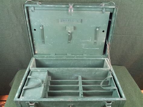 Us Army Artillery Fire Control Plotting Set Box W Tray And Plot Board