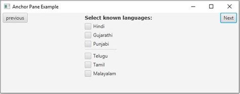 如何使用 Javafx 创建锚点窗格 W3schools 教程
