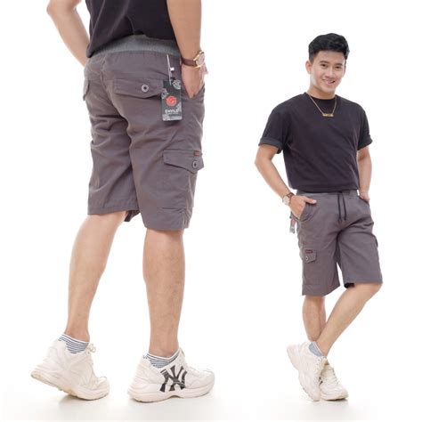 Jual Celana Pendek Cargo Pants Bahan Twill Stretch Shopee Indonesia