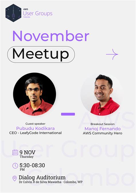 Awscommunity Awsmeetup Srilanka Awscommunity Aws User Group Colombo