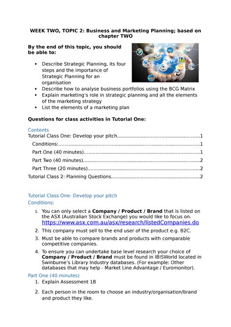 week two tutorial activities t1 2022 week two topic 2 business and