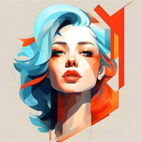Premium Ai Image Photo 3d Abstract Illustration Female Abstraction