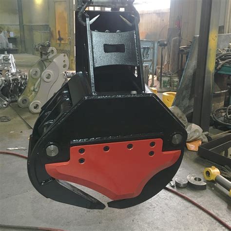Excavator Mounted Wood Cutter Tree Shear Firewood Processor Cutting