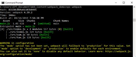 Webpack Intro EPT Expert Programming Tutor
