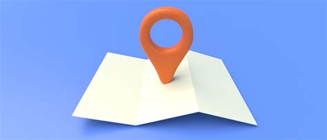 지도 및 핀 포인터 위치 파란색 배경 여행 네비게이션 Gps 개념 3d 일러스트레이션 0명에 대한 스톡 사진 및 기타 이미지