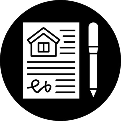 Premium Vector Vector Design House Contract Icon Style