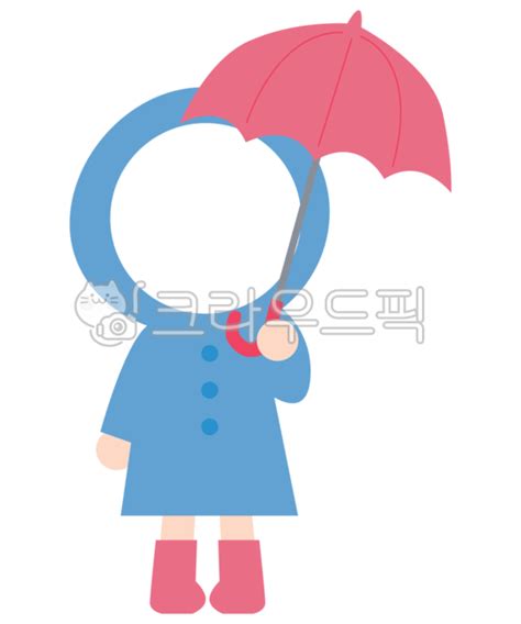 우비 비옷 어린이 유치원 어린이집 사진이미지일러스트캘리그라피 Modumodoo작가