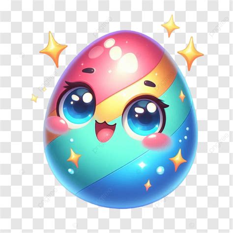3d Cartoon Opened Chocolate Bright Easter Egg Yummy 3d Cartoon Opened