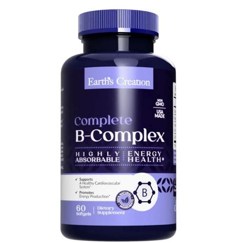 Вітаміни групи В 1000 Earths Creation Vitamin B Complex 60 гель