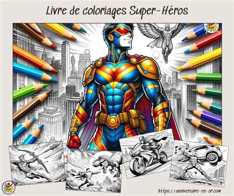 Superhero Coloring Book Instant Download Coloriage Super Héros