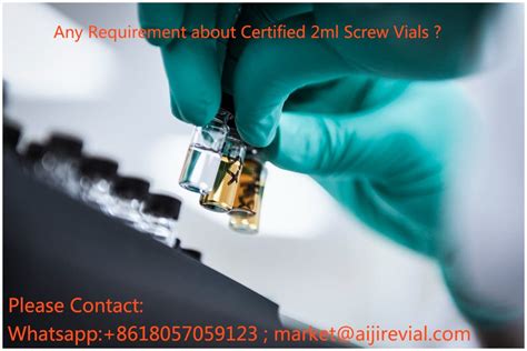 ML Hplc Autosampler Vials With Screw Cap Lab Vials Manufacturer