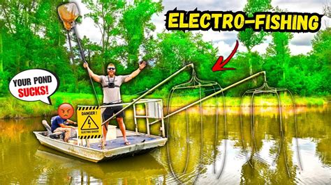 Electro Shocking My Backyard Fish Pond Catch Clean Cook Youtube