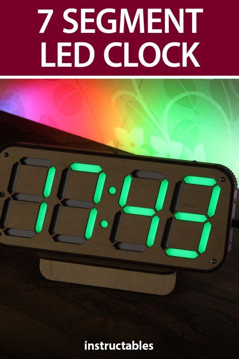 7 Segment Led Clock Led Clock Clock Electronics Projects For Beginners