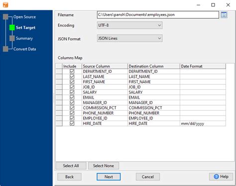 Export Data From Access Table To Json Lines Jsonl Ndjson Ldjson