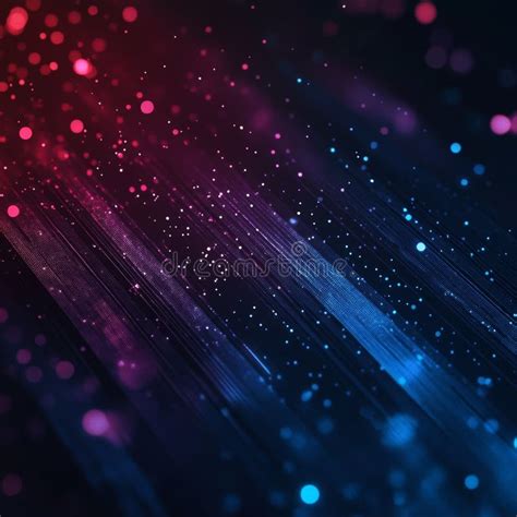 Dynamic Neon Light Patterns In Digital Abstract Technology Design Stock Illustration