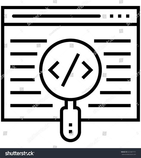 Source Code Vector Icon Stock Vector Royalty Free Shutterstock