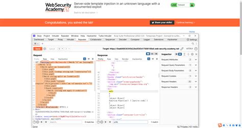 Burpsuit 靶场server Side Template Injectionburpsuite靶场模板注入 Csdn博客
