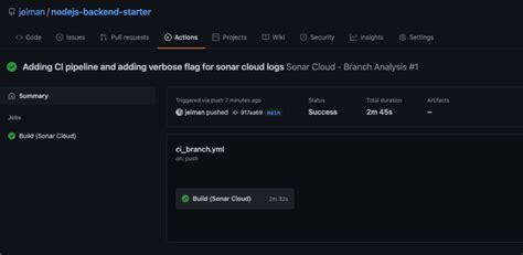 part 2 automating code quality scanning using sonar cloud and github