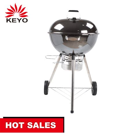 Chrome Plated Charcoal Apple Barbecue Grills Round Kettle Bbq Grill