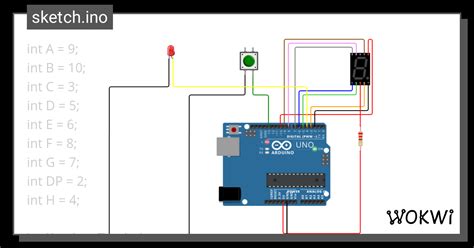Modul4 Led Seven Segment Fiana Wokwi Esp32 Stm32 Arduino Simulator