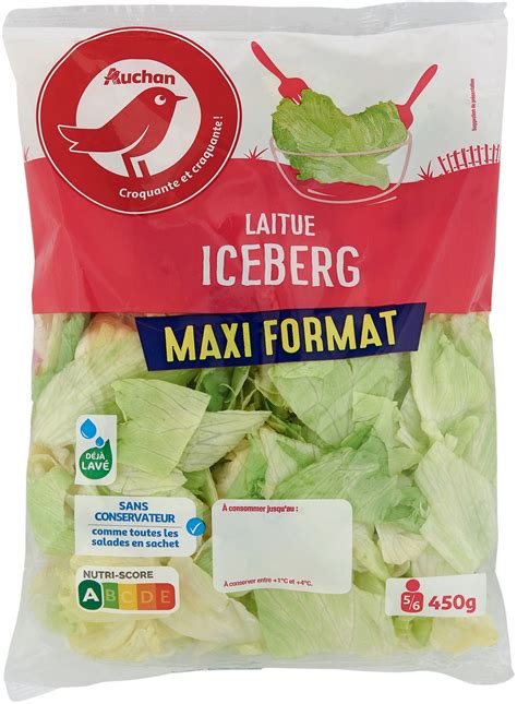 Laitue Iceberg Maxi Format Auchan 0 45 Kg