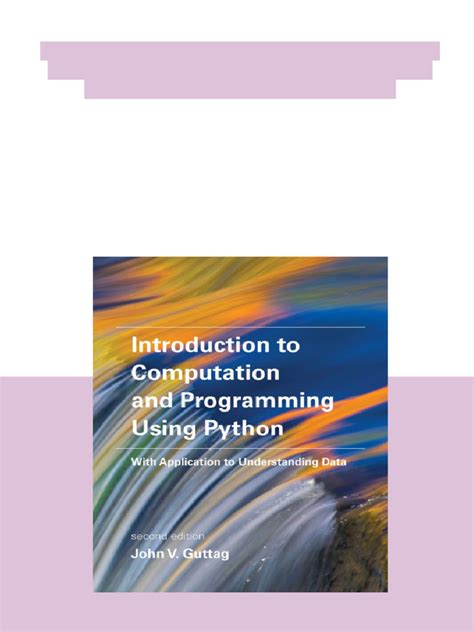 Introduction To Computation And Programming Using Python With