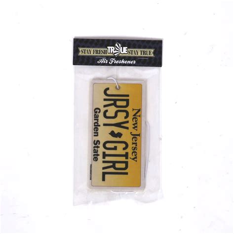 Jersey Girl License Plate Air Freshener True Jersey