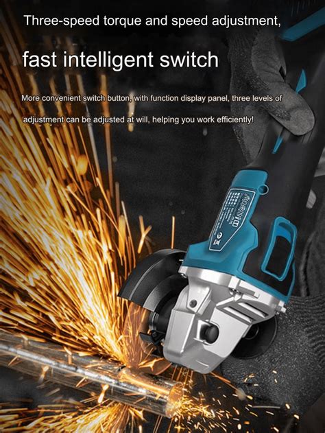 Cordless Angle Grinder 21v Power Angle Grinder Tools With Fast Charger