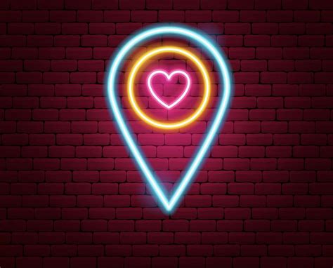 Download Premium Vector Of Location Pink Icon Vector For Social Media App Neon Style By Ning