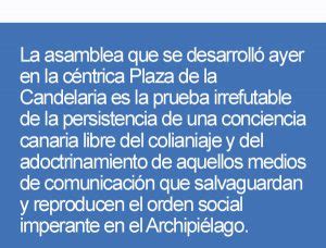 Exitosa Asamblea En La Plaza De La Candelaria Contra La Dejadez Y La