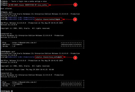 Passwordrollovertime Com Alter User E Alter Profile No Oracle Dba Sobrinho