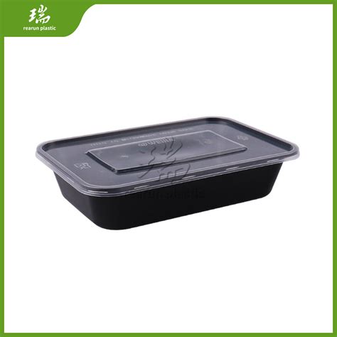 Rearun Hot Food Containers Disposable Pet Food Container China Rectangular Pet Takeaway Food