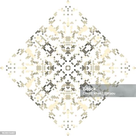 추상 픽셀 아트 타일입니다 벡터 일러스트 레이 션입니다 인사말 카드 배너 전단지 및 포스터를 위한 디자인 요소 0명에 대한 스톡 벡터 아트 및 기타 이미지 Istock