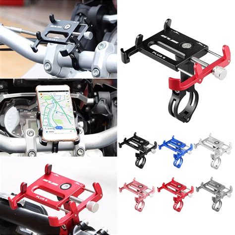 GUB Plus 6 Aluminium Alloy Mobile Phone Holder Stands Handlebar For