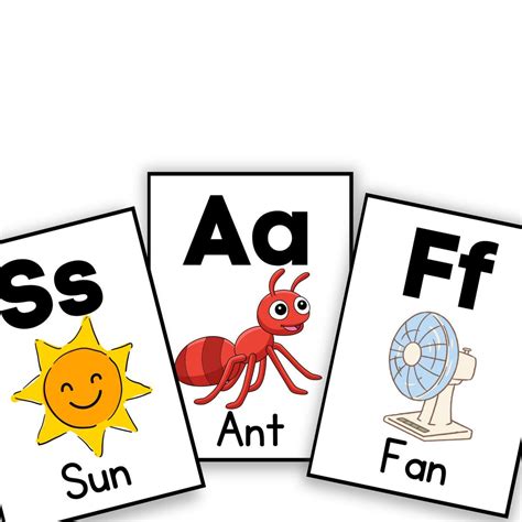 Printable Phonics Alphabet Flashcards Set Ky Designx