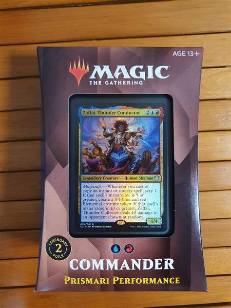 Mtg Deck Commander 2021 Prismari Performance Hobbies And Toys Toys