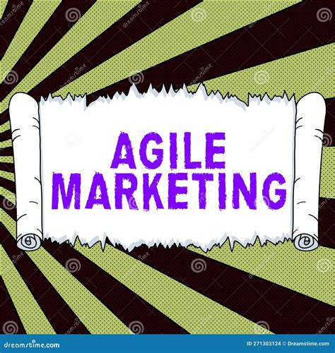 Hand Writing Sign Agile Marketing Business Approach Focusing Team Efforts That Deliver Value To