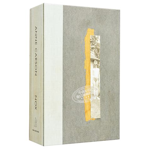 安妮 卡森 夜 手風琴摺疊式書 Nox 英文原版 Anne Carson 當代古典造詣深厚的詩人 深受桑塔格 翁達傑 門羅 託賓推崇中商原