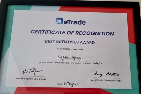Sagar Garg On Linkedin Achievement Bestinitiative Grateful